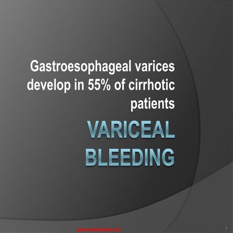 Management of Acute Variceal Bleeding | PPTX