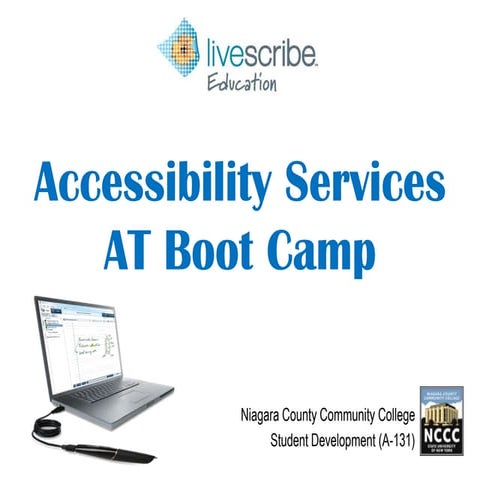 Livescribe AT Boot Camp Presentation | PPT
