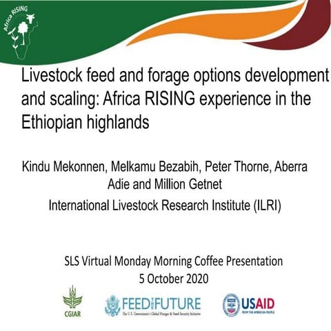 Livestock feed and forage | PPTX | Agriculture | Industries