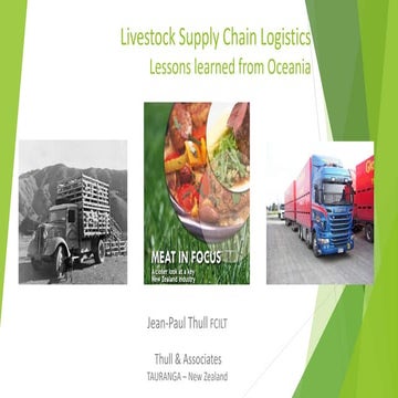 Livestock supply chain logistics | PDF