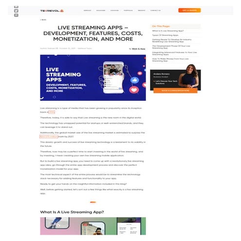 Live streaming apps | PDF