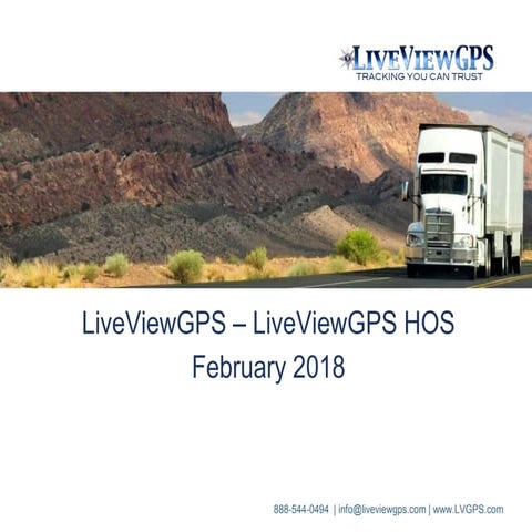 LiveViewGPS Hours Of Service Presentation | PPT