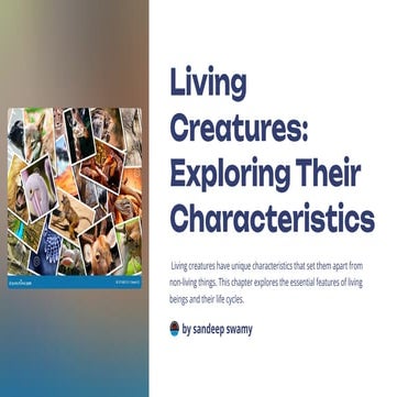 Living-Creatures-Exploring-Their-Characteristics.pdf 6th class science ...