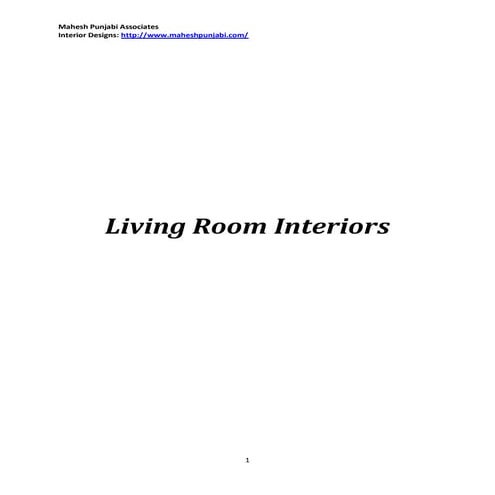 Living Room Interior Design Ideas by Mahesh Punjabi - Interior Designer ...