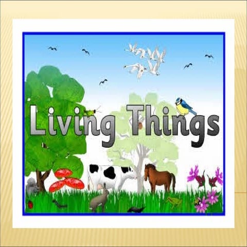 Living things | PPT | Biological Sciences | Science