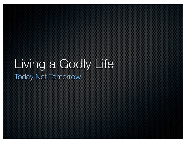 The Christ Centered Life - Philippians 2:1-11 | PDF