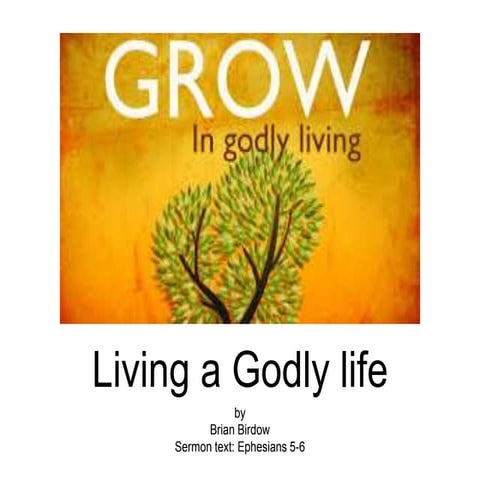 Living a Godly life | PPTX