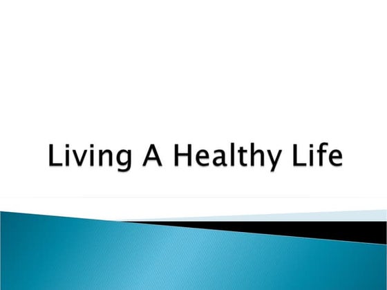 Leading a healthy lifestyle | PDF