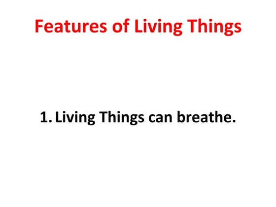 Living and non living things | PPT