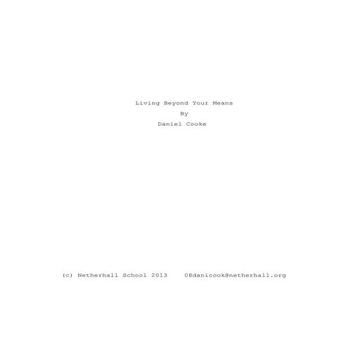 Once in a life time script | DOCX