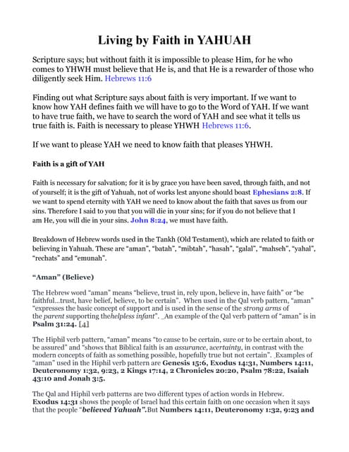 Dwell in the presence of Yahuah | PDF | Christianity | Religion ...