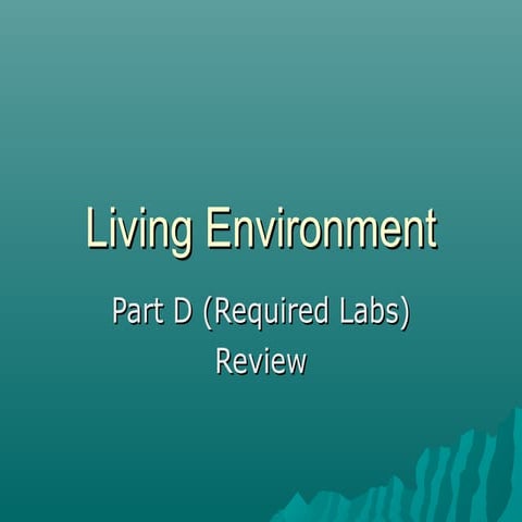 Living Environment Lab Review | PPT