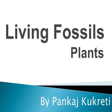 Living fossils plant | PPTX