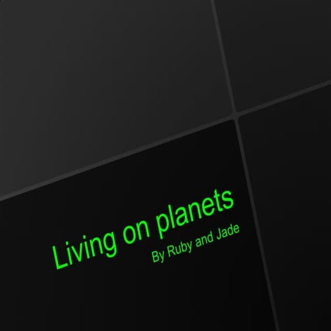 Living on Planets | PPTX