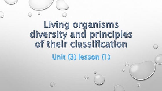 Diversity in living organisms part 1 | PPT