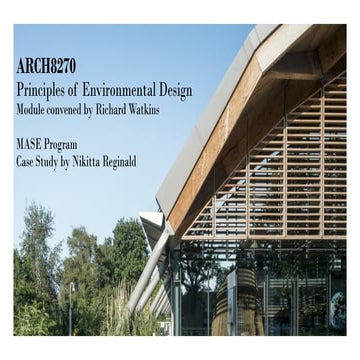 Case Study Of The Living Planet Centre Wwf Pptx