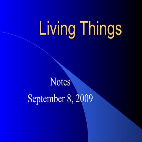 Living Things (2) | PPT