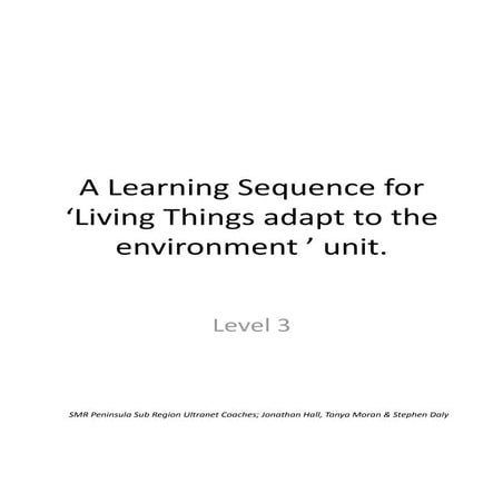 Living things adapt environment | PDF