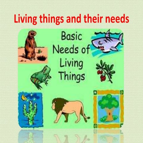 Living things and their needs | PPTX