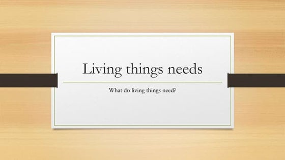 Living and non living things | PPT