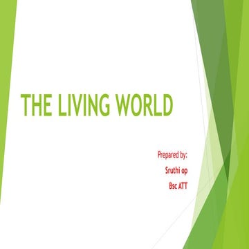 Class 11 Chapter 1 The Living World | PPTX