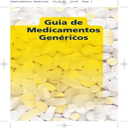 Livro guia de medicamentos genéricos (ministério da saúde) | PDF