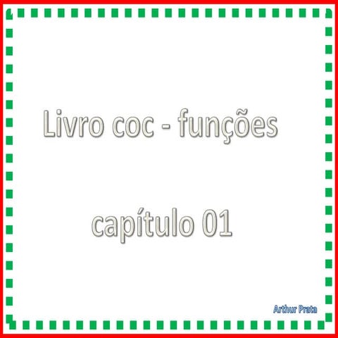 Livro coc função capítulo 01 | PPTX