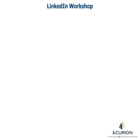 LinkedIn Workshop | PPT