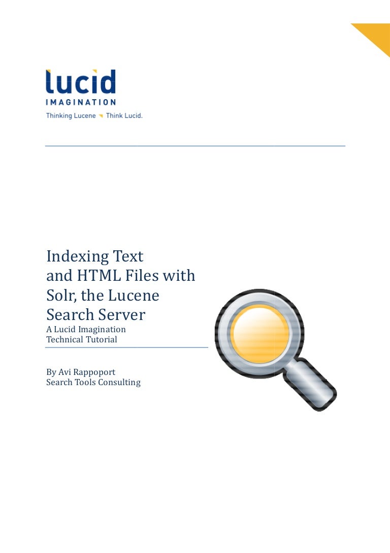 Indexing Text And Html Files With Solr 2481