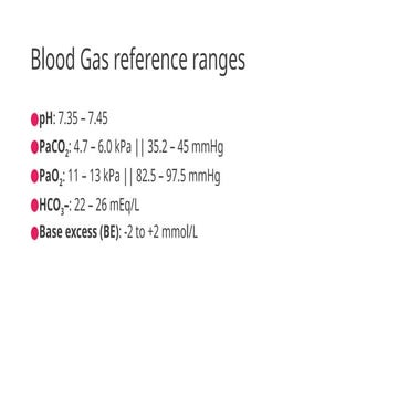 Basics on How to interpret Blood Gas reports | PPTX