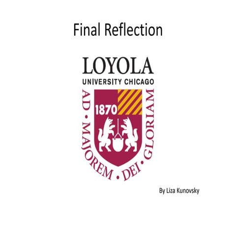 Final Reflection | PPT