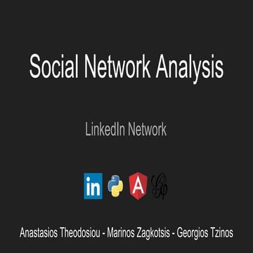 Linked in social network analysis | PPTX
