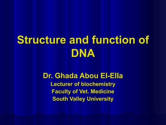 DNA structure - double helix structure | PPTX