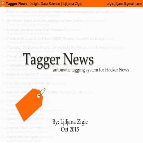 Tagger News | PPT