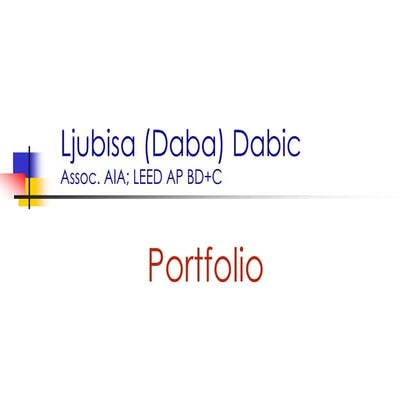 Ljubisa (daba) dabic portfolio presentation show | PPSX