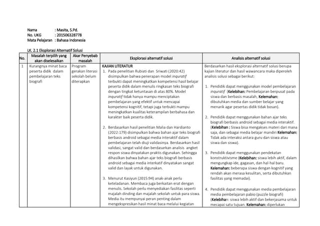 Lk Modul 4 Kp4 Asesmen Pm Kegiatan Pelatihan 1 Pdf