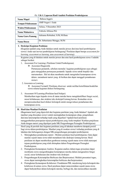 RPL BK Kesulitan Belajar Siswa | PDF