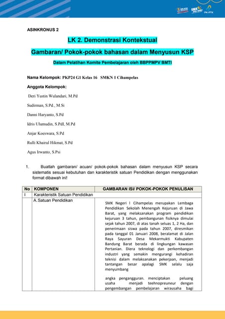 Program kerja pkl | DOCX