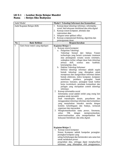 Modul Ajar Basis Data | PDF