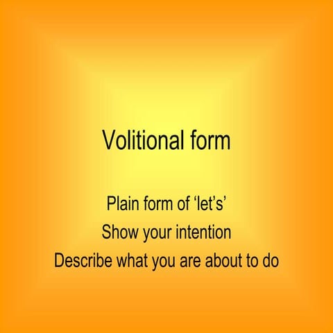 Lk2 njb minna l31 volitional form part1 | PPTX