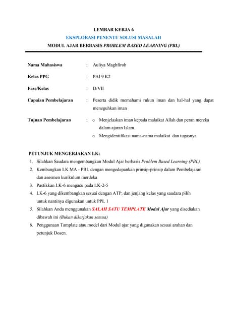 Contoh rpp pai sd kelas 4 kurikulum 2013 | PDF