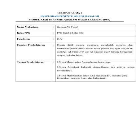 LK 6 - Penyusunan Modul Ajar PBL Sholikatul Mahmudah.docx