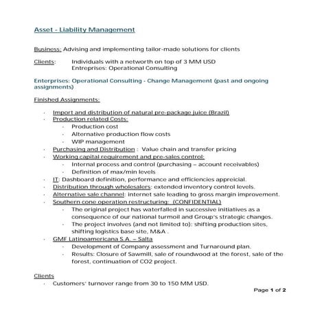 Asset Liability Management | PDF