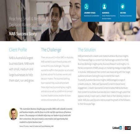 [Case Study] Reaching Small & Medium Business Owners on LinkedIn | PPT
