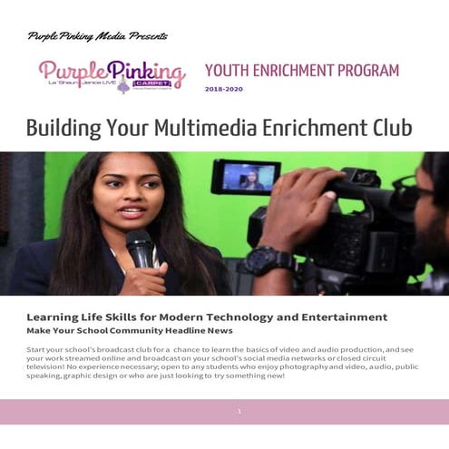 Multi-Media Youth Enrichment Program Information Brochure | DOCX