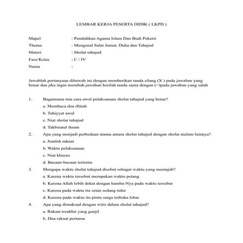 lkpd ppl 3 materi sholat tahajud sd pai kelas 4.pdf