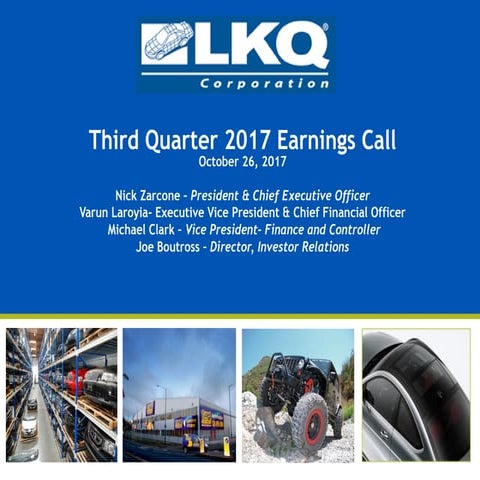 Third Quarter 2017 Earnings Call Presentation | PDF