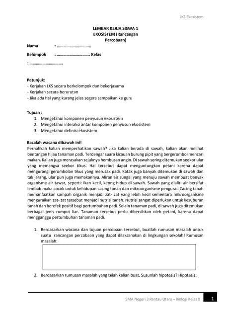 LKPD IPAS KELAS 5 | PDF