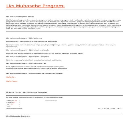 Lks muhasebe-programi | PDF
