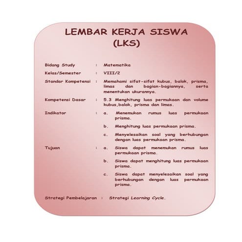 Lks materi prisma | PDF